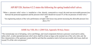 Inlet Piping losses-Pressure relief devices | PPTX