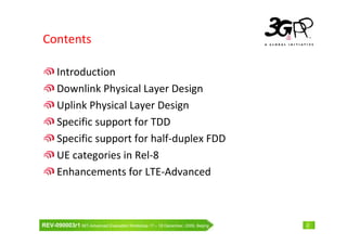 LTE Physical layer aspects | PDF