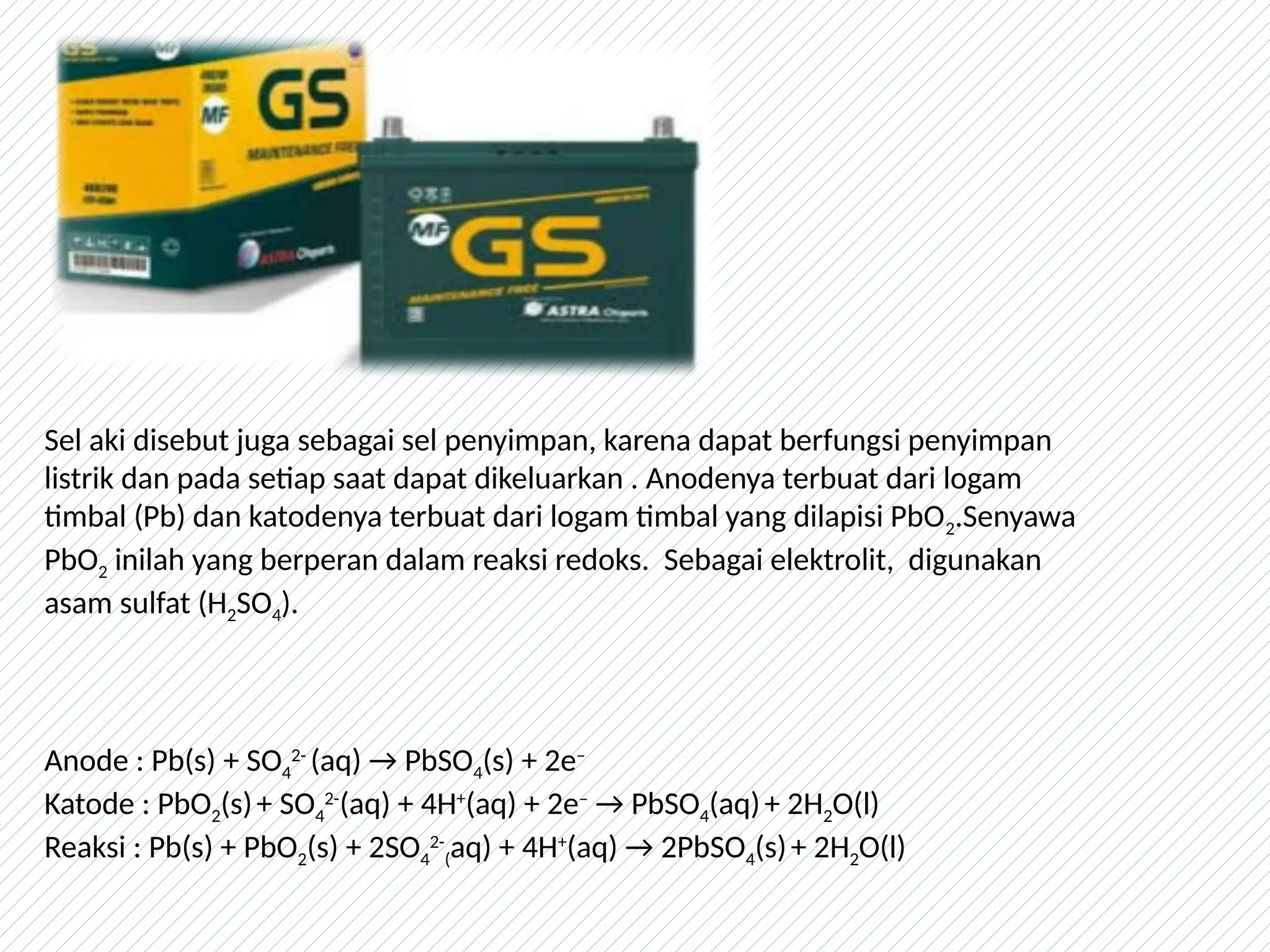 Materi mengenai sel volta (belajar kimia) | PPTX