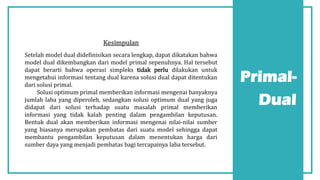 Dualitas- Program Linear | PDF
