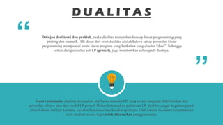 Dualitas- Program Linear | PDF