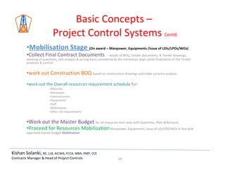 Project Control- Overview Presentation Tafseer | PPT