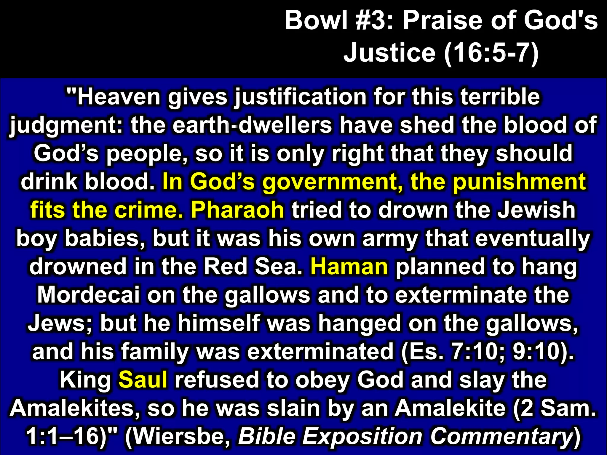 Revelation 15-16 The Bowl Judgments | PPTX