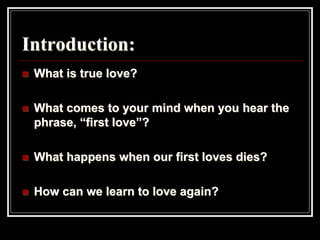 Revelation 2:1-7 Ephesus-Learning to Love Again (Lewis Winkler) | PPTX