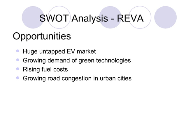 Reva Swot Analysis | PPT