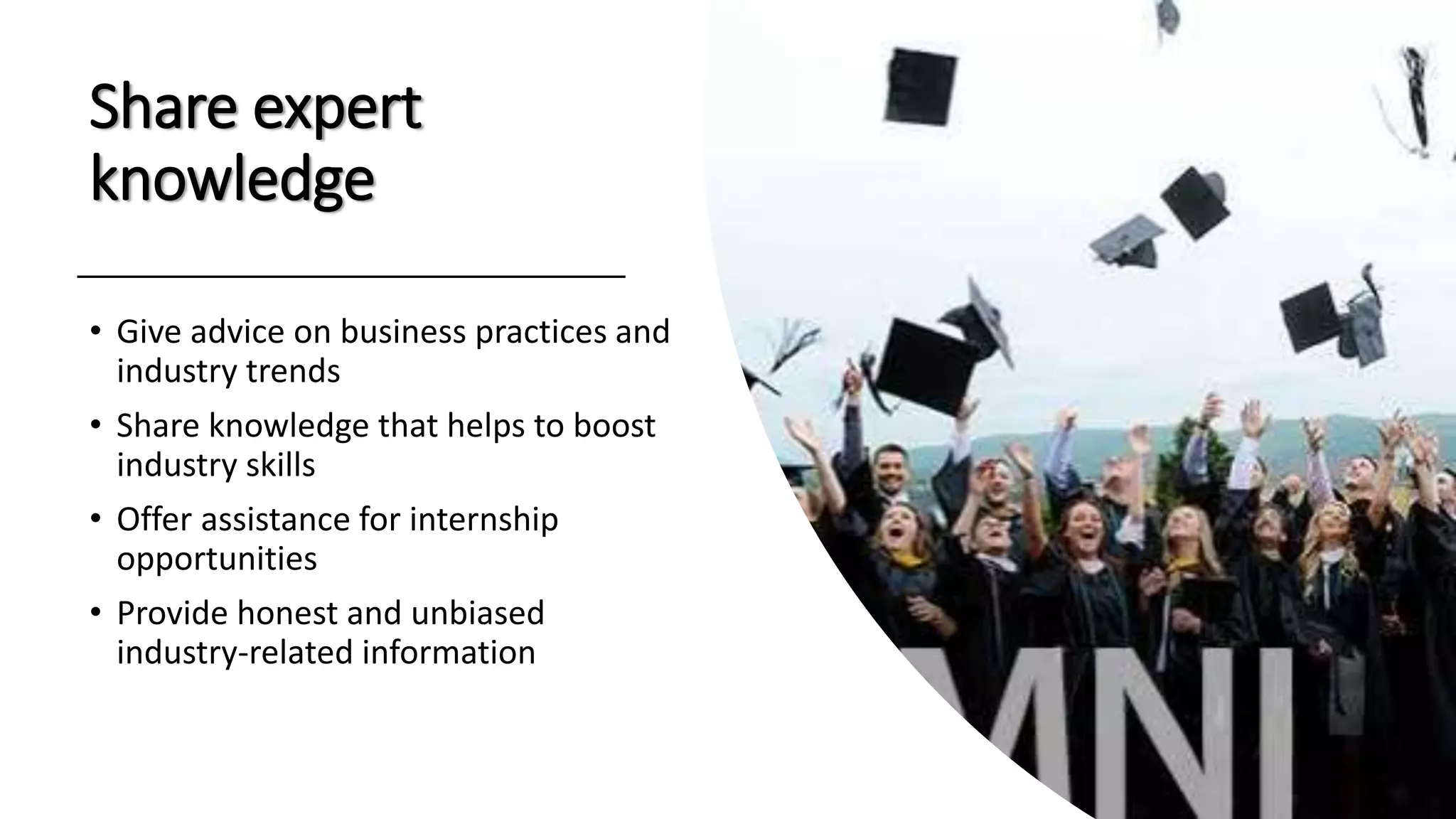 How an active alumni network can support with job reference | PPT