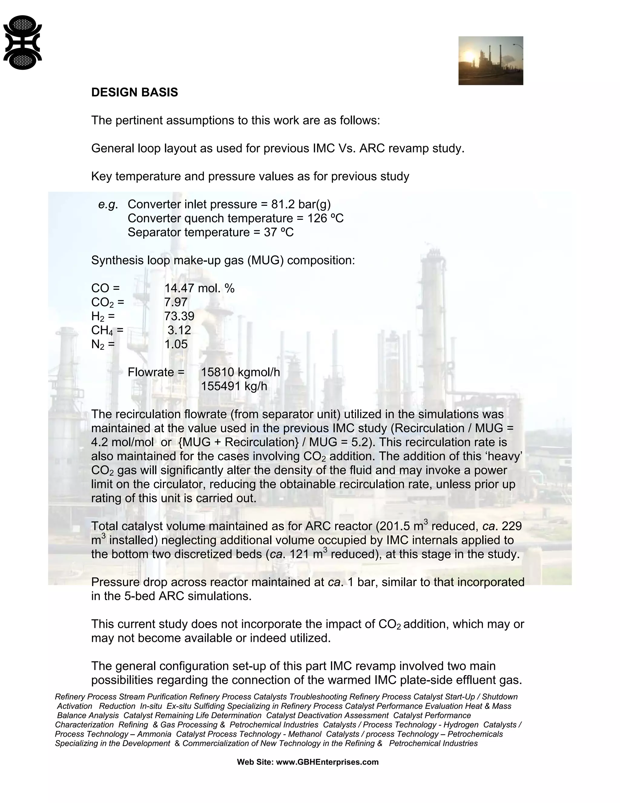 METHANOL PLANT ARC RETROFIT Case Study | PDF