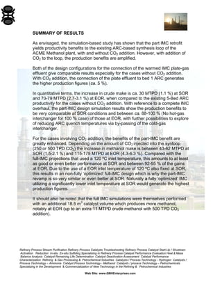 METHANOL PLANT ARC RETROFIT Case Study | PDF