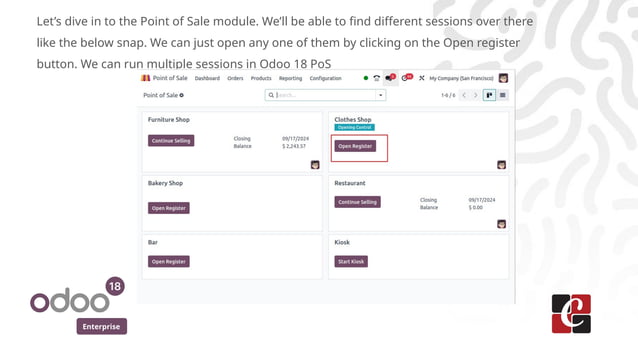 Revamped POS User Interface in Odoo 18 - Odoo Slides | PPT
