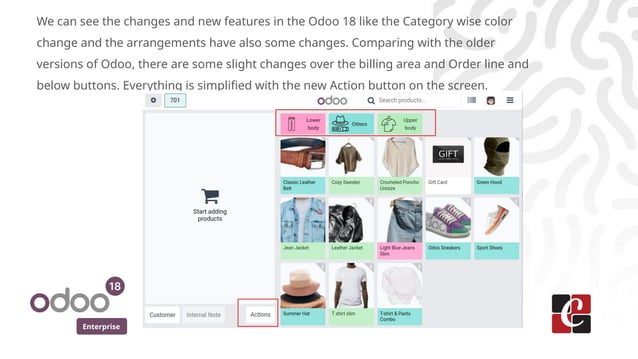 Revamped POS User Interface in Odoo 18 - Odoo Slides | PPT