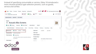 Revamp in Product View in Odoo 18 - Odoo 18 Slides | PPTX