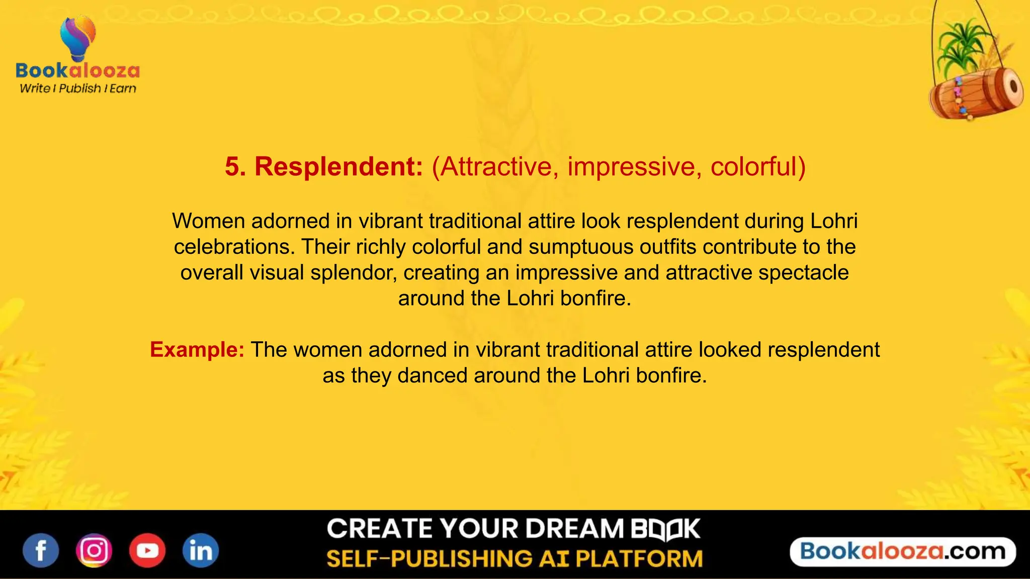 Revamp Your Language Skills Lohri 15 Fresh Vocabulary Words | PPTX