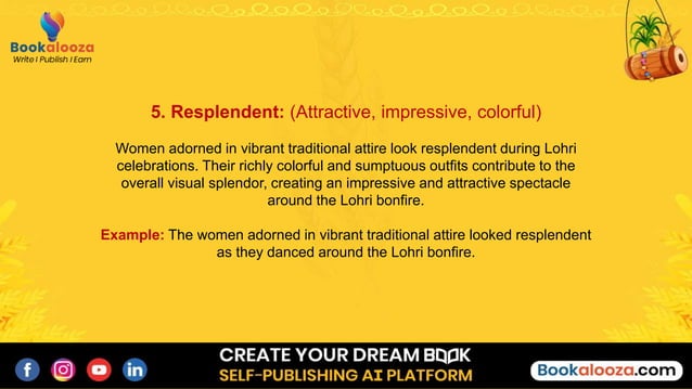 Revamp Your Language Skills Lohri 15 Fresh Vocabulary Words | PPTX ...