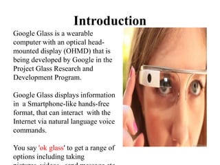 GOOGLE GLASS | PPT