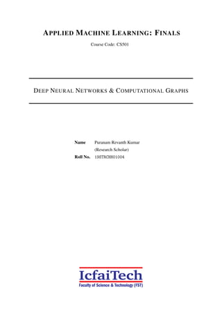 APPLIED MACHINE LEARNING | PDF