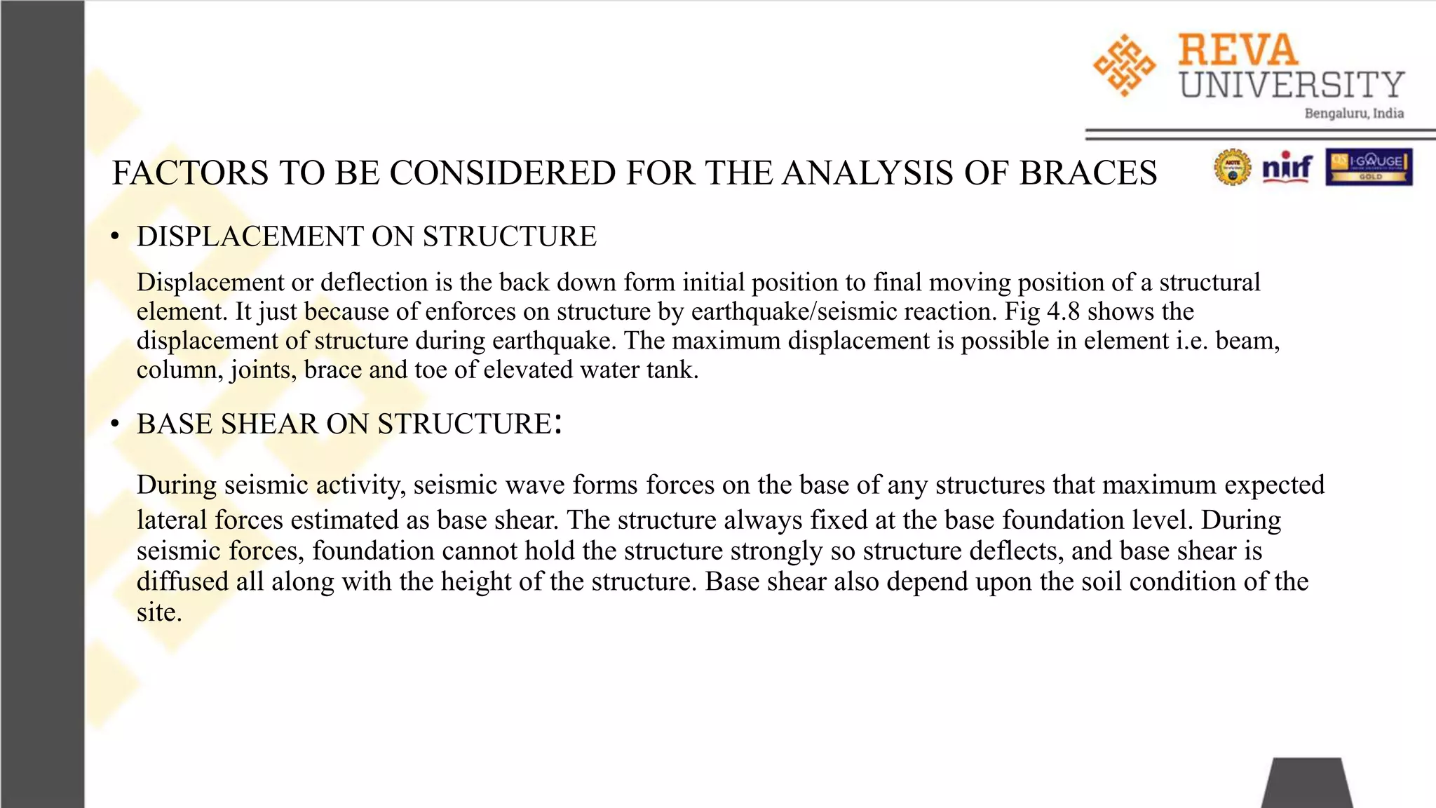 PPT ON DESIGN OF COLUMN BRACES | PPTX
