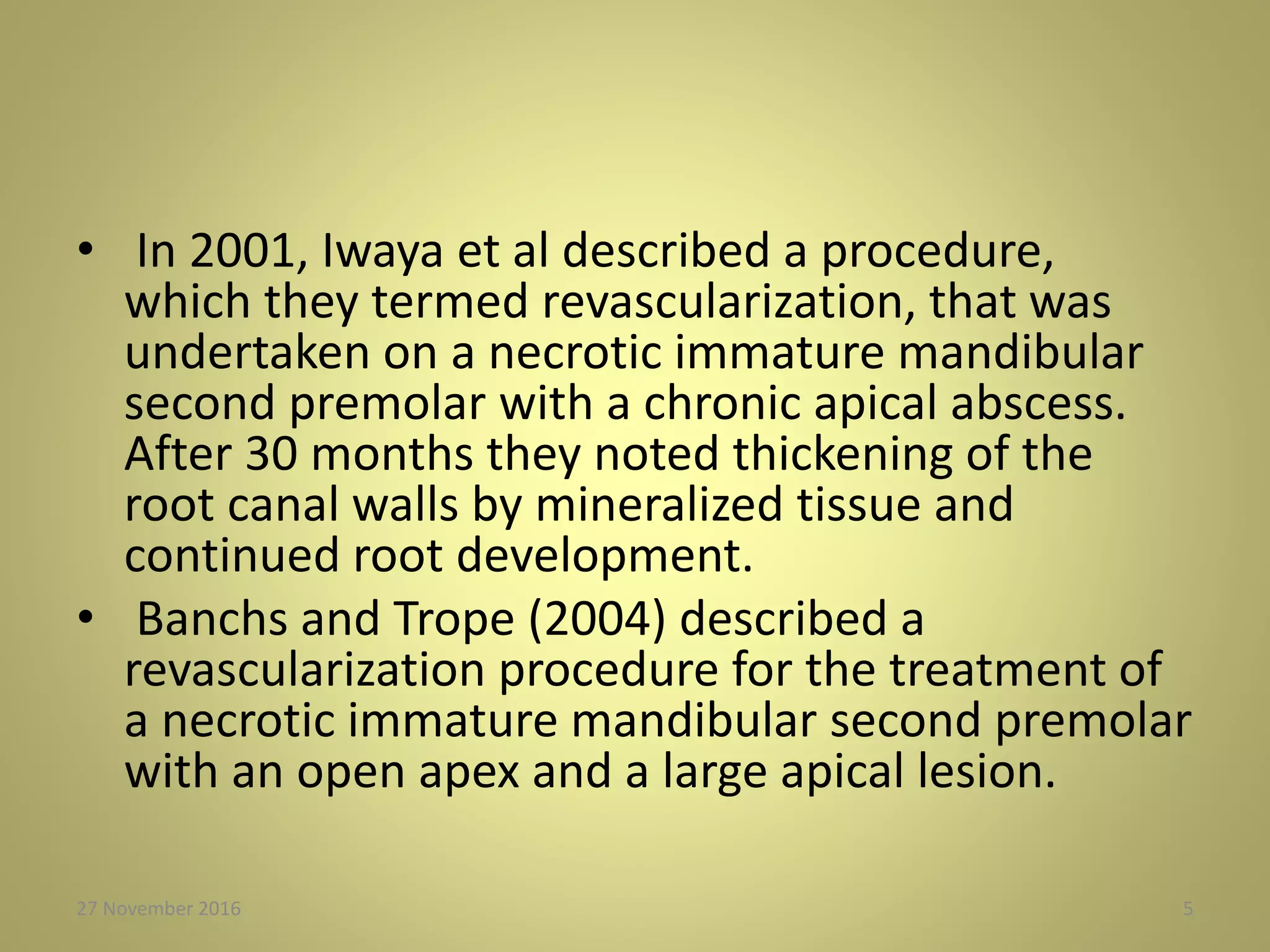 Revascularisation | PPTX