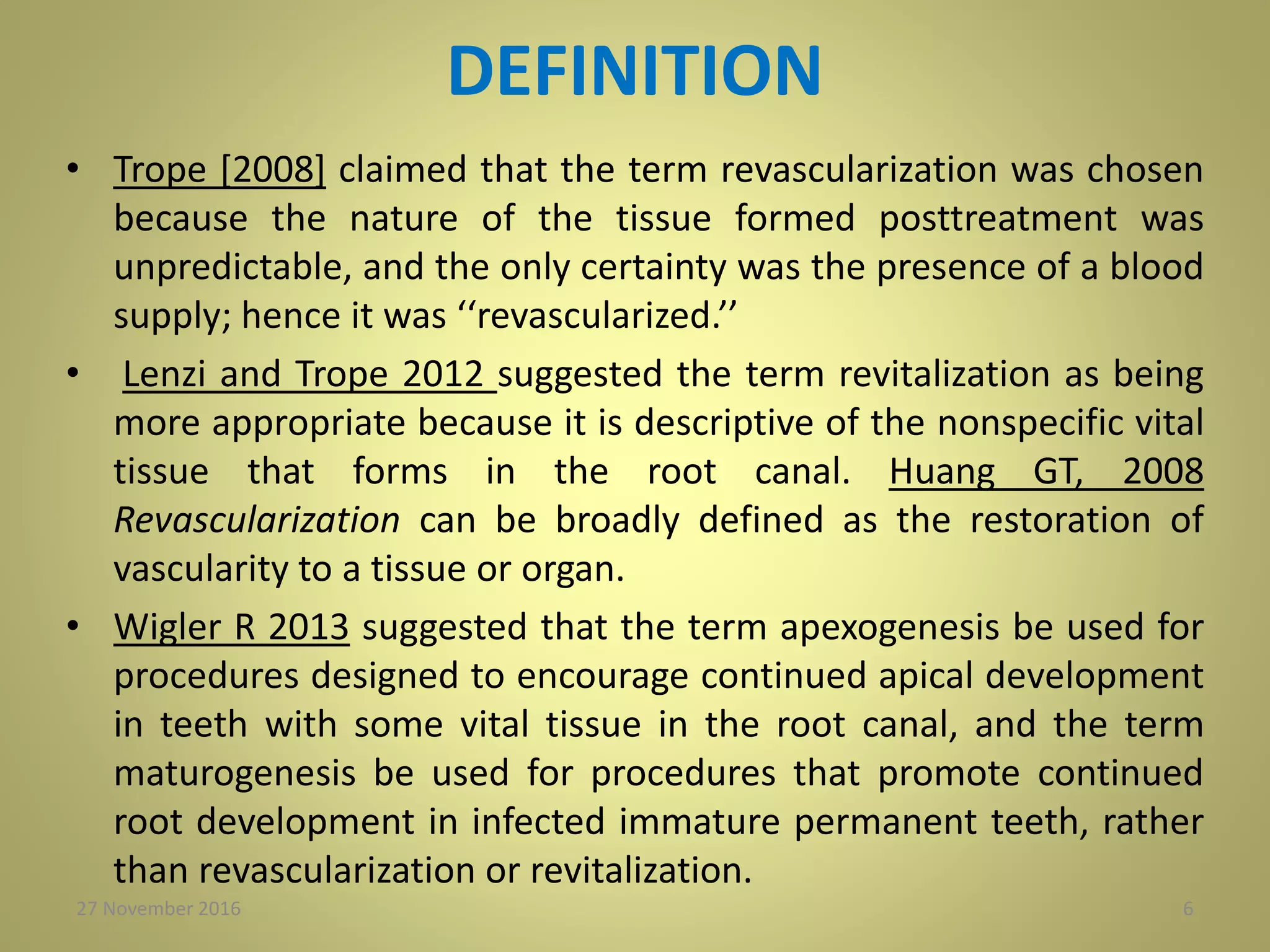 Revascularisation | PPTX