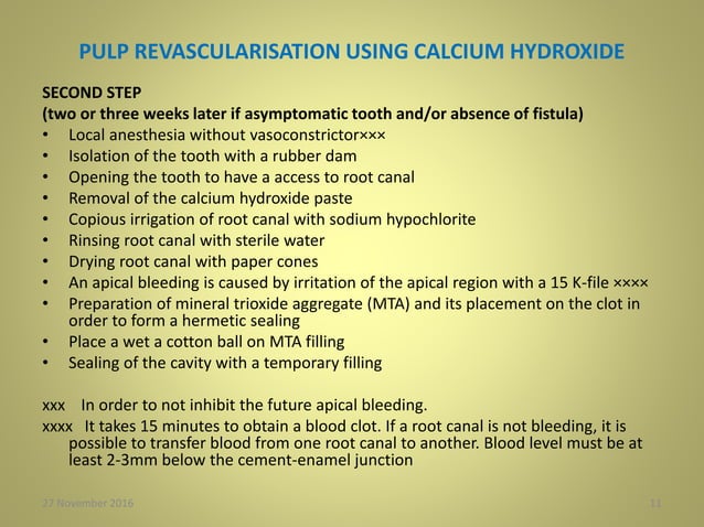 Revascularisation | PPTX | Dental Health | Diseases and Conditions