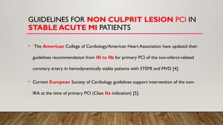 Revascularisation of non culprit lesion in acute mi [Autosaved]-1.pptx