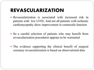 Revascularization in heart faliure seminar | PPTX