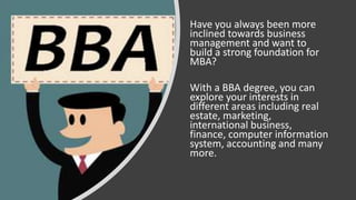 Why to choose BBA? | PPTX