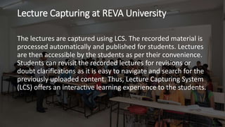 Lecture Capturing System and its Advantages | PPT