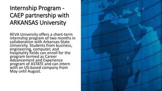 Cross-Cultural Learning at REVA University’s International Centre | PPT