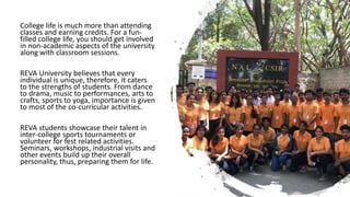 Life at REVA University is Beyond Academics | PPTX