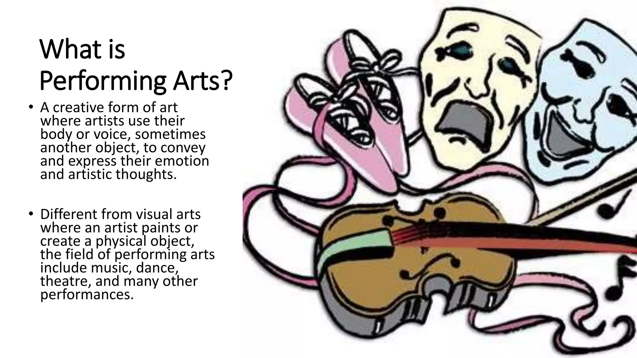 Discover Various Career Opportunities in Performing Arts | PPTX