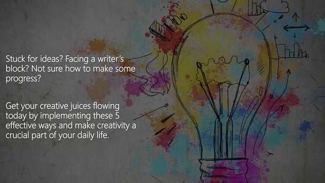 How to boost your creativity | PPTX