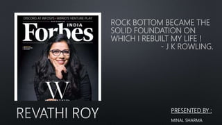 Revathi roy | PPTX