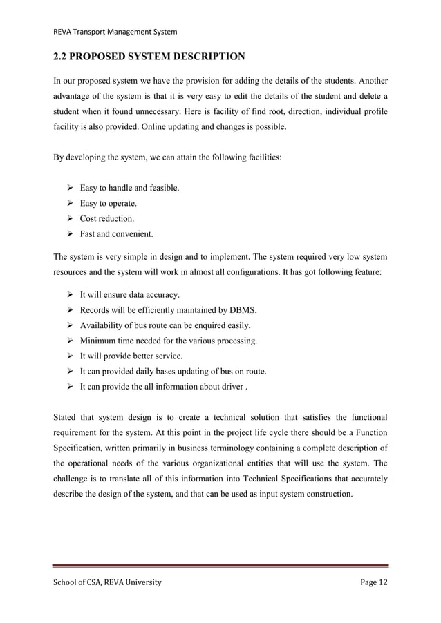 University/College Transport management system Documentation | PDF | Computing | Technology ...