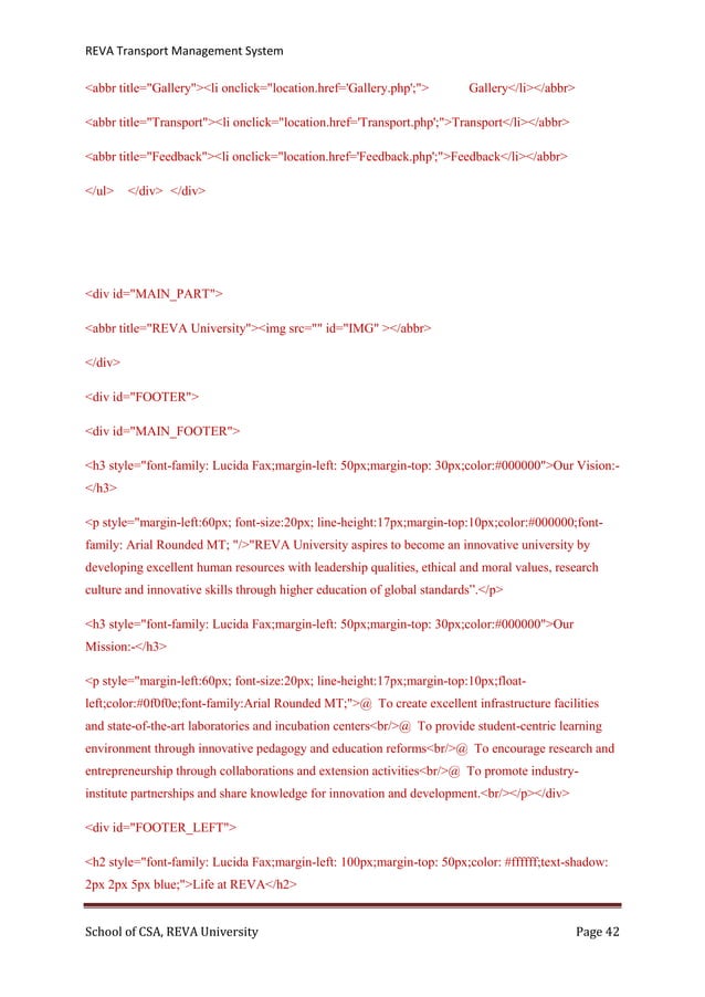 University/College Transport management system Documentation | PDF | Computing | Technology ...