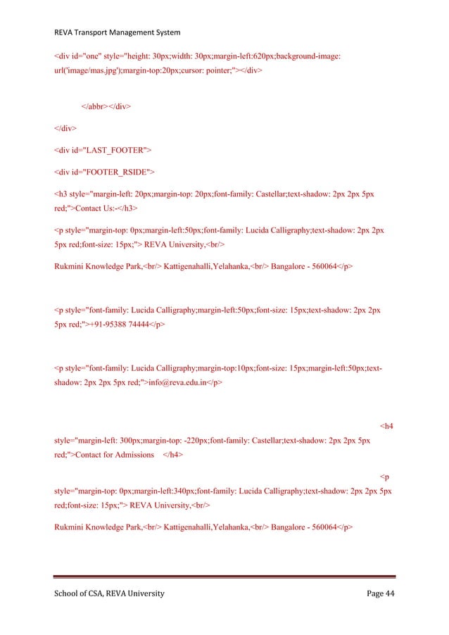 University/College Transport management system Documentation | PDF | Computing | Technology ...