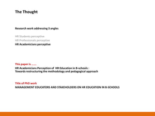 mm bagali..... phd presentation...... presentation........ HR ...