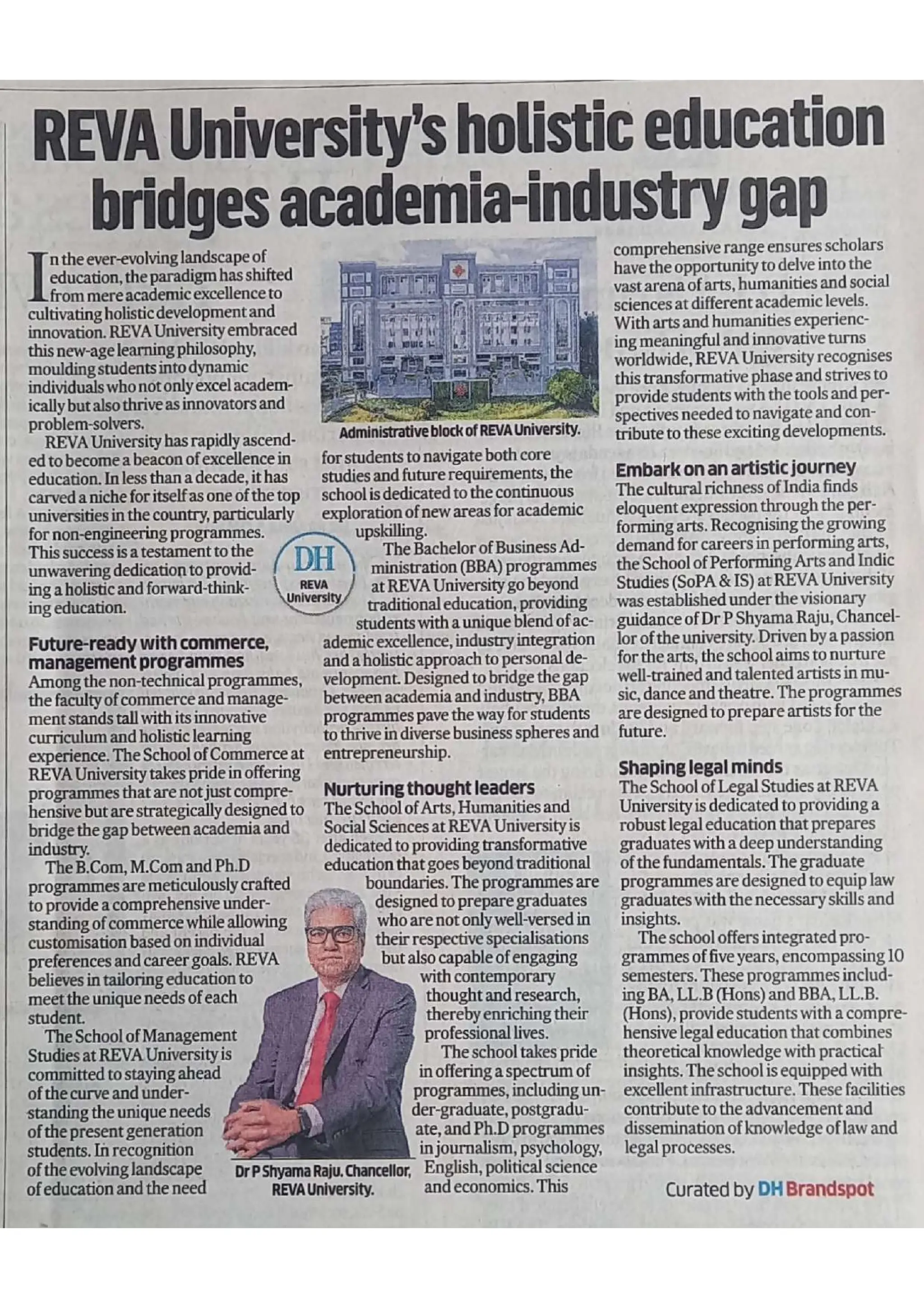 REVA University's Holistic Education Bridges Academia-industry gap ...