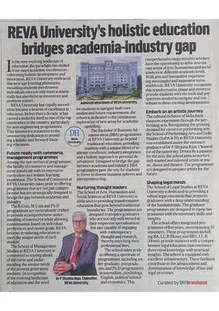 REVA University's Holistic Education Bridges Academia-industry gap ...