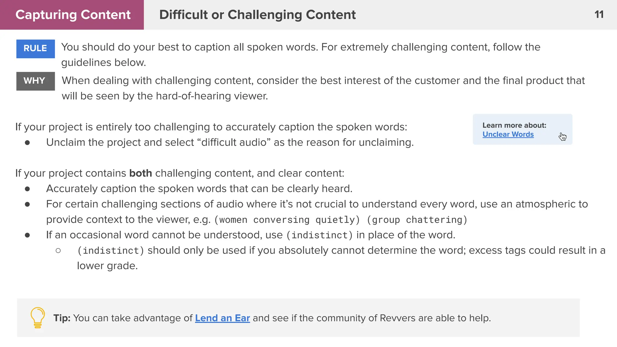 The Rev Captioning Style Guide for beginners. | PPT