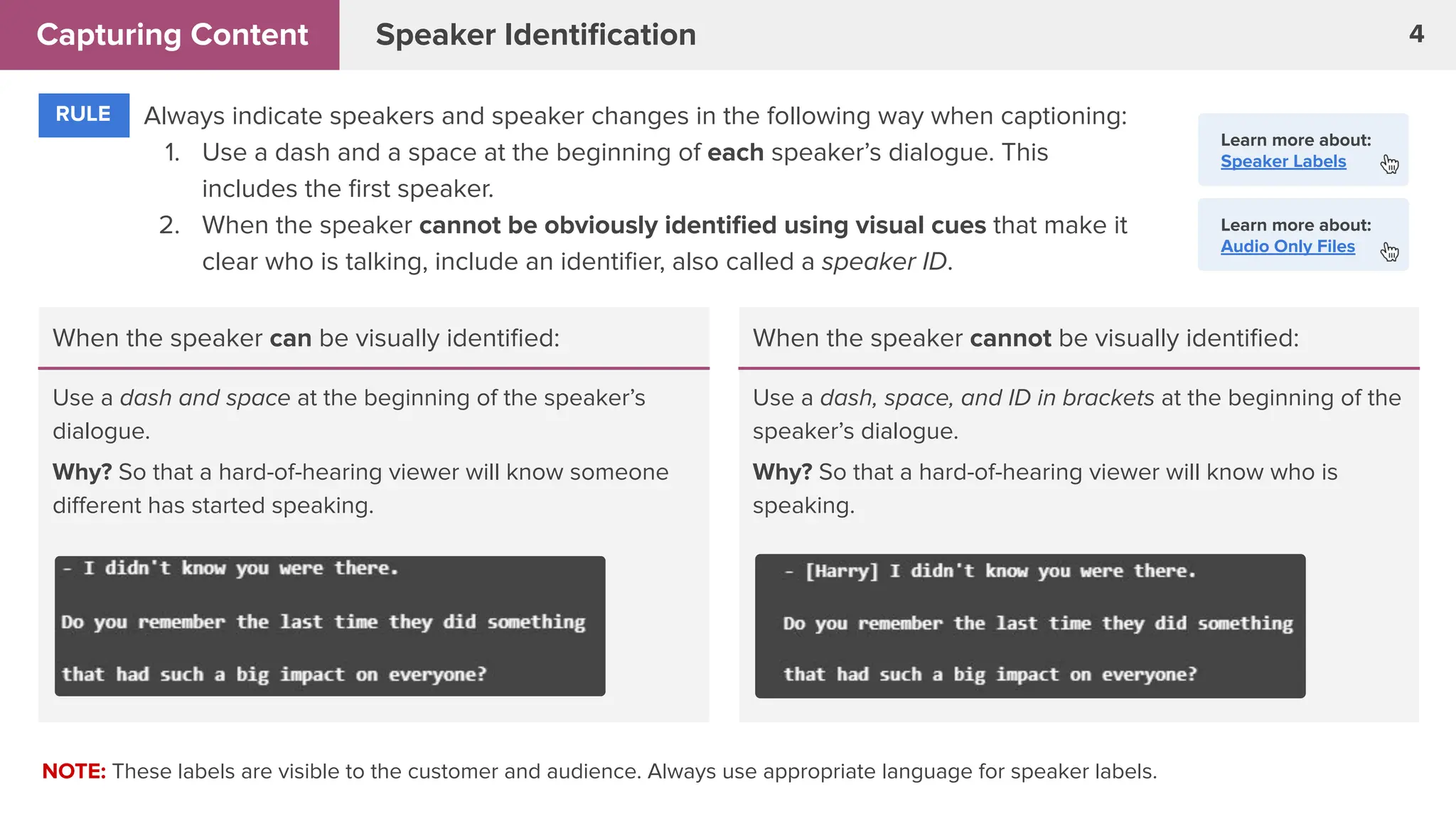 The Rev Captioning Style Guide for beginners. | PPT