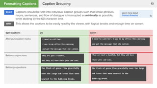 The Rev Captioning Style Guide for beginners. | PPT
