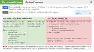 The Rev Captioning Style Guide for beginners. | PPT