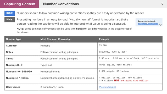 The Rev Captioning Style Guide for beginners. | PPT