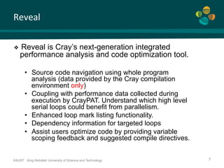 Porting an MPI application to hybrid MPI+OpenMP with Reveal tool on Shaheen II | PPT