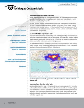 Esri Location Analytics | PDF