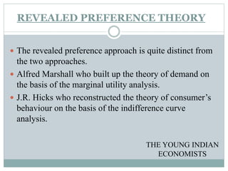 Revealed preference theory | PPTX