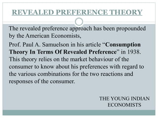 Revealed preference theory | PPTX