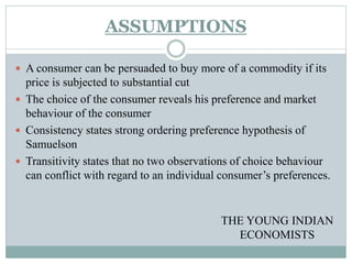Revealed preference theory | PPTX