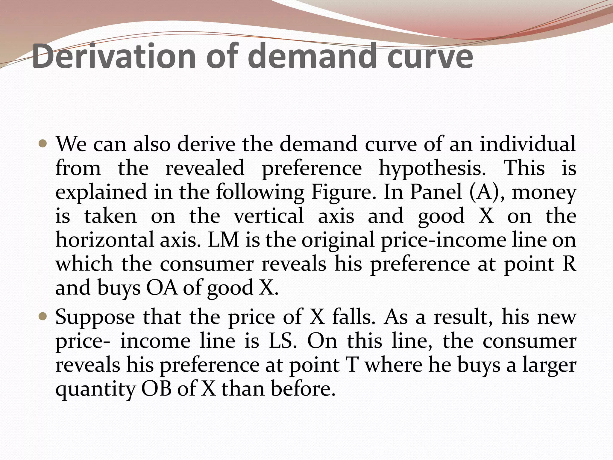 Revealed preference theory | PPTX