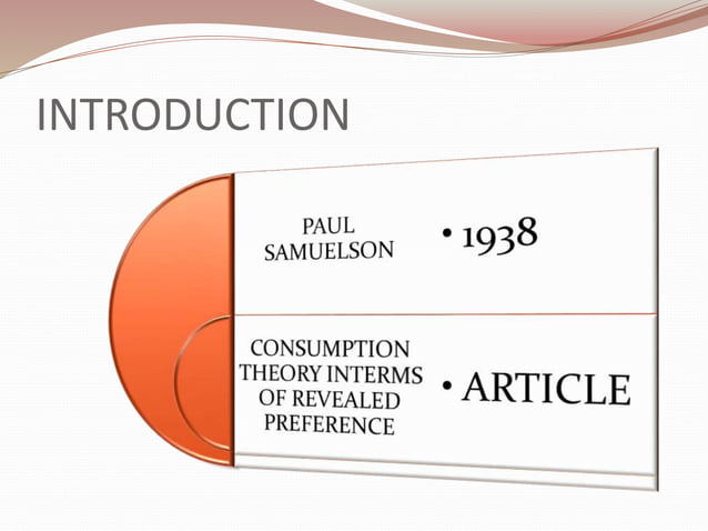 Revealed preference theory | PPTX